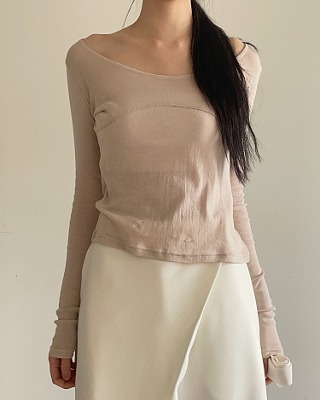 아델리오 cruve slim tee (4color) - 위시버킷