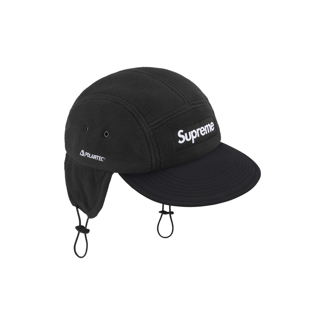 슈프림 Supreme Polartec Earflap Camp Cap Black - 24FW - 위시버킷