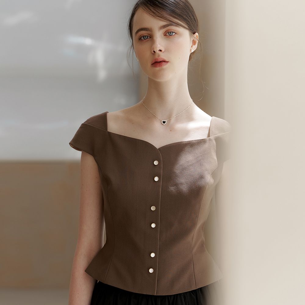 플로움 Swan Blouse(2color) - 위시버킷