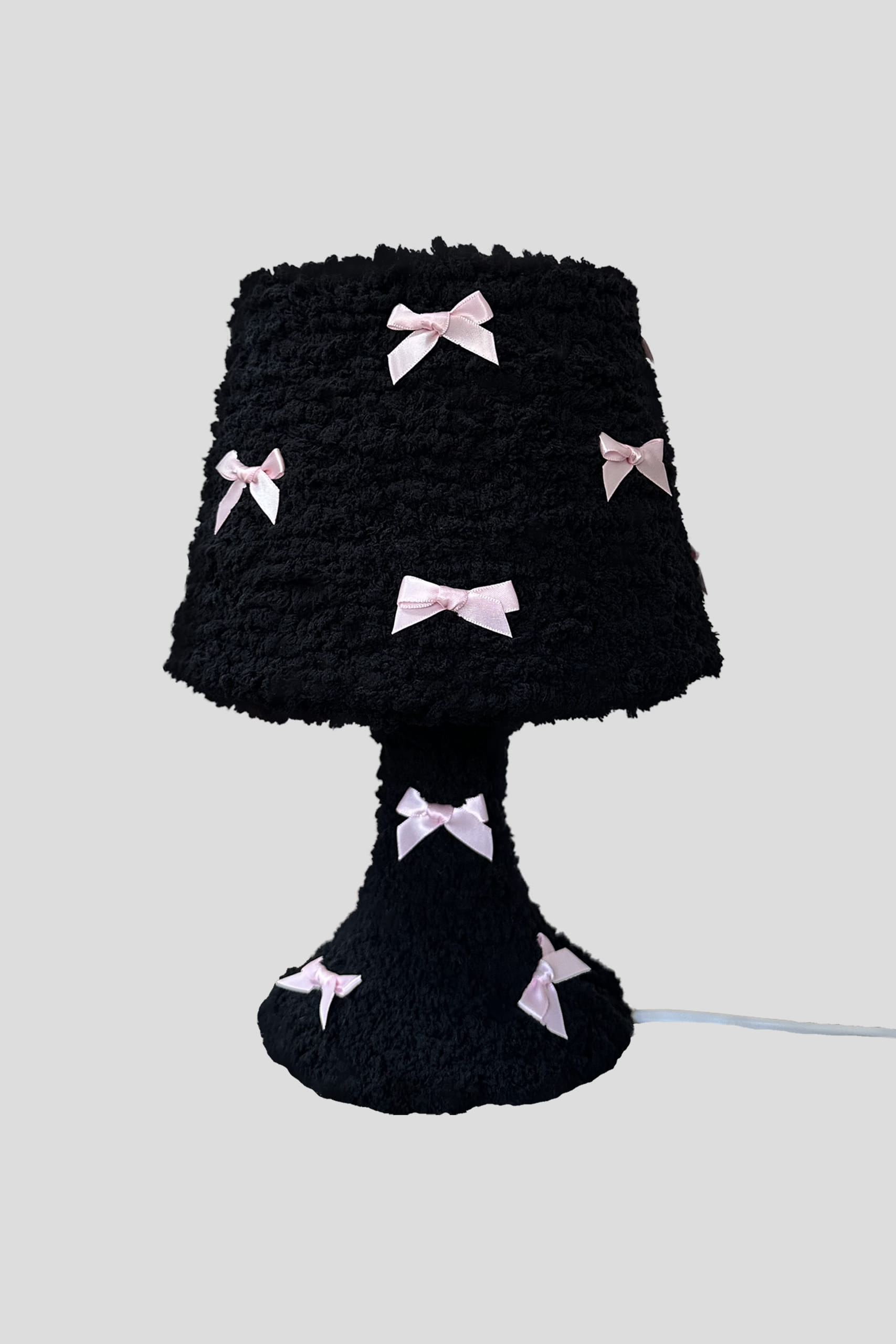 비애티튜드 Fuzzy lamp_ Ribbon_ (Black) - 위시버킷