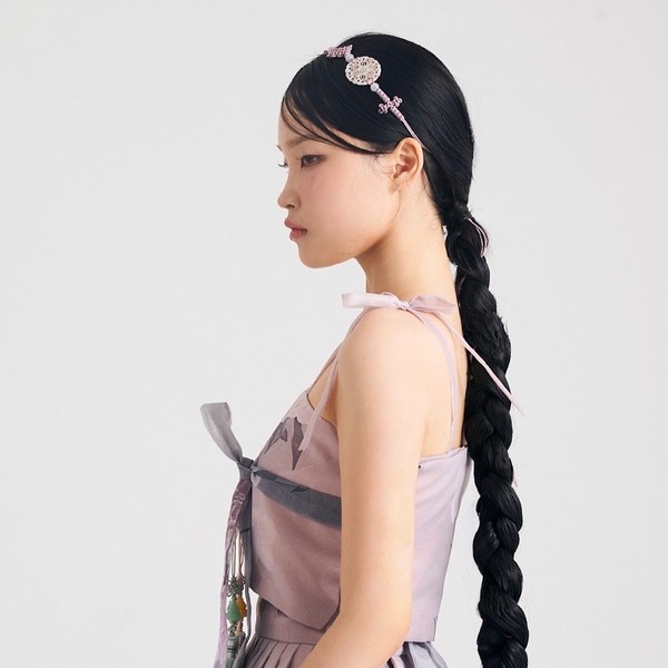 나빔 NABIM [top/skirt] 작약 뷔스티에 / K랩스커트 허리치마 - 위시버킷