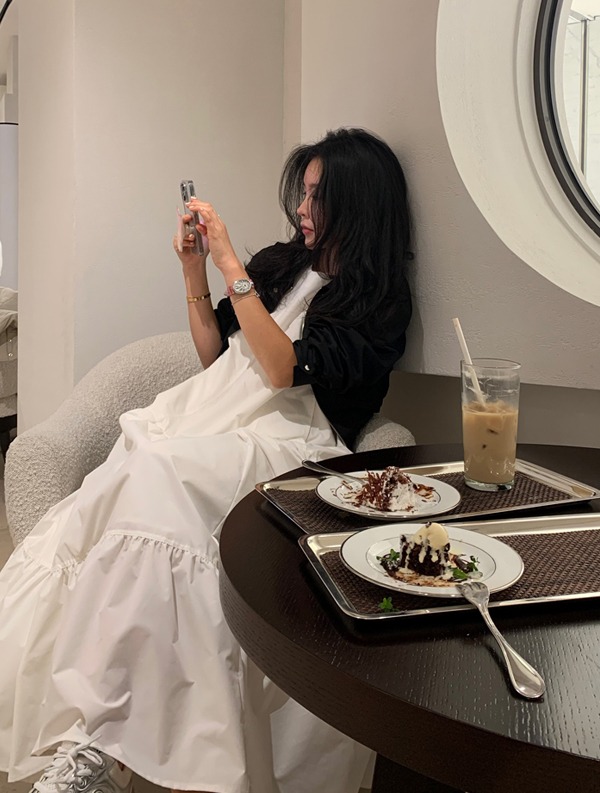 썸제이 by ssumj. 티어드 풀 원피스(3col) - 위시버킷