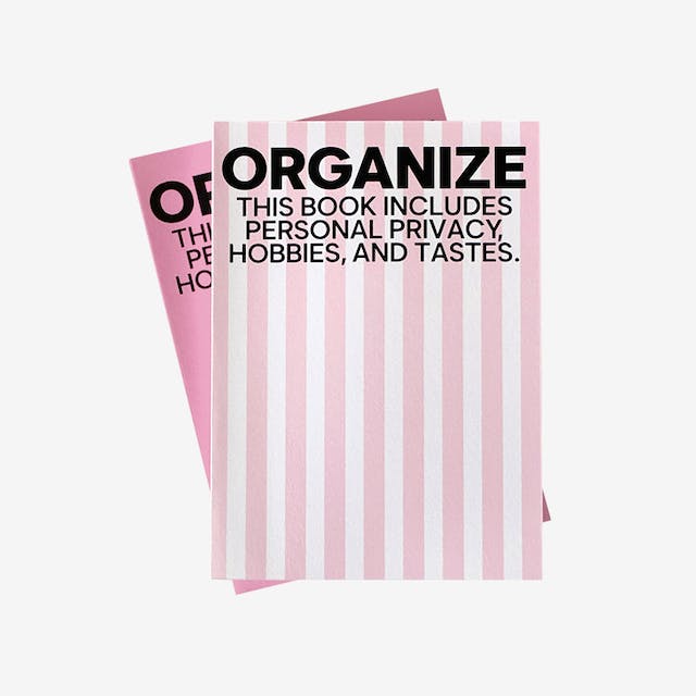 OAB Organize diary 오거나이즈 만년 다이어리 pink/stripe (6month) - 위시버킷