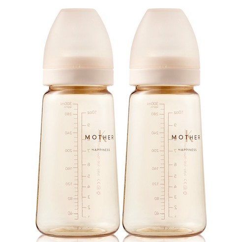 마더케이 마더케이 베이직 PPSU 젖병, 크림, 280ml, 2개 - 위시버킷