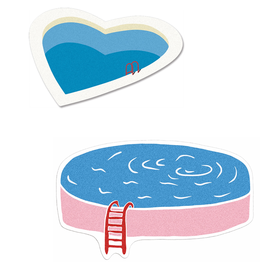 쏠띵즈 2 TYPE Summer Swimming Pool Rug 스위밍 풀 러그 - 위시버킷