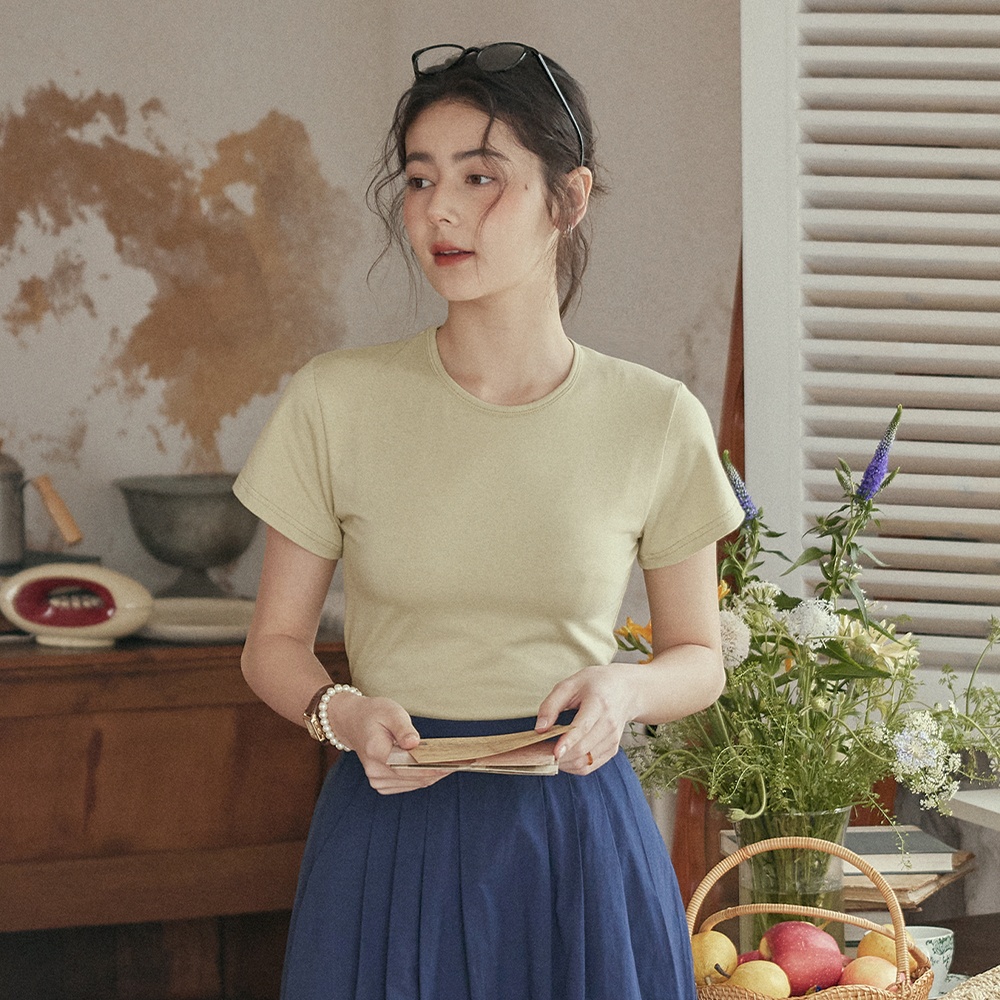 르니나 [29CM단독]TERRI cotton basic T-shirt_5colors - 위시버킷