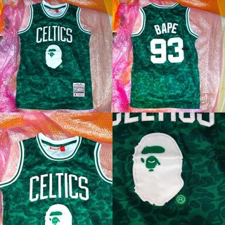 A BATHING APE BAPE MITCHELL&NESS CELTICS JERSEYTANKTOP - 위시버킷