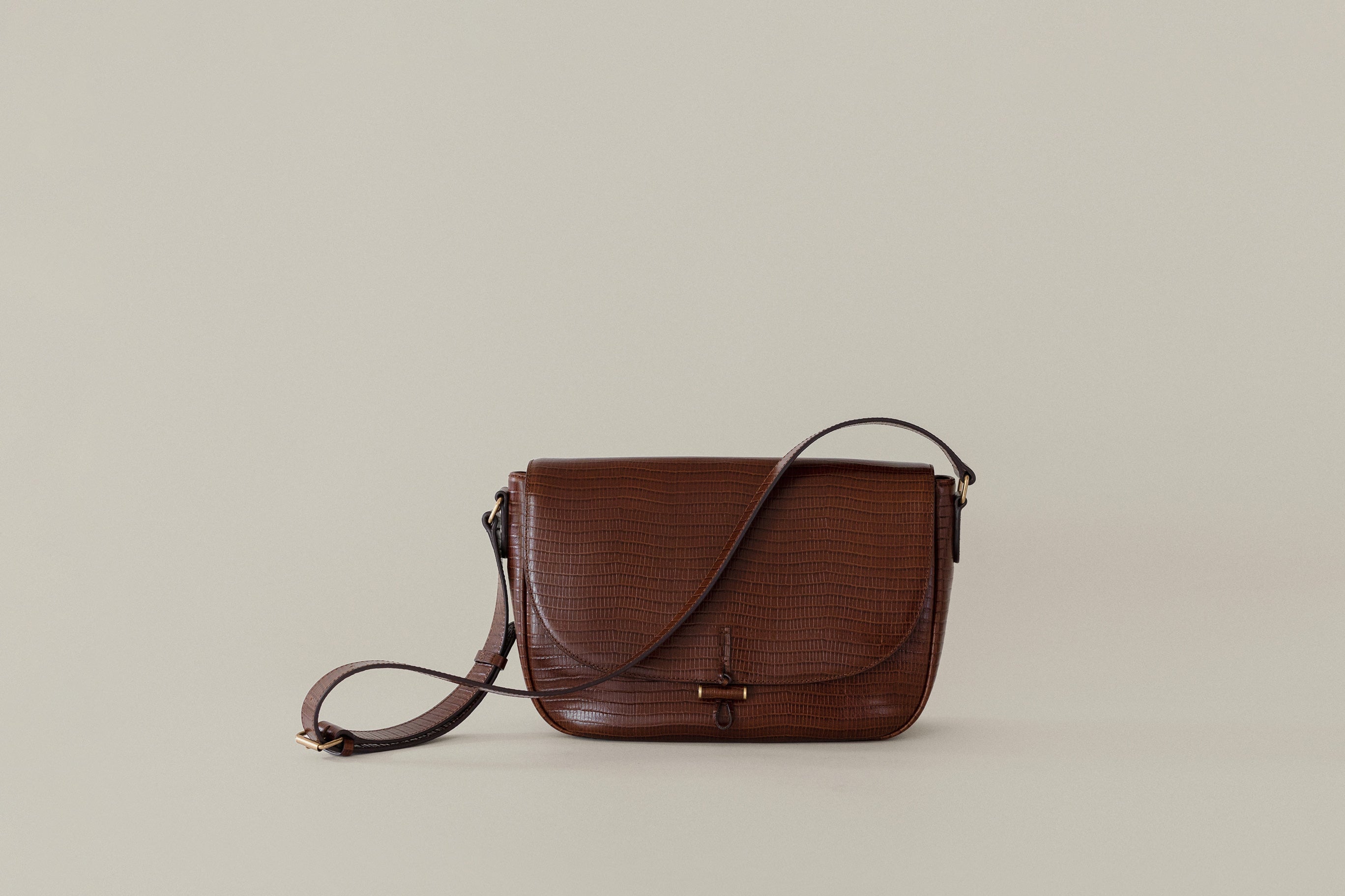 투티에 SAC CABILLOT SMALL LIZARD MARRON - 위시버킷