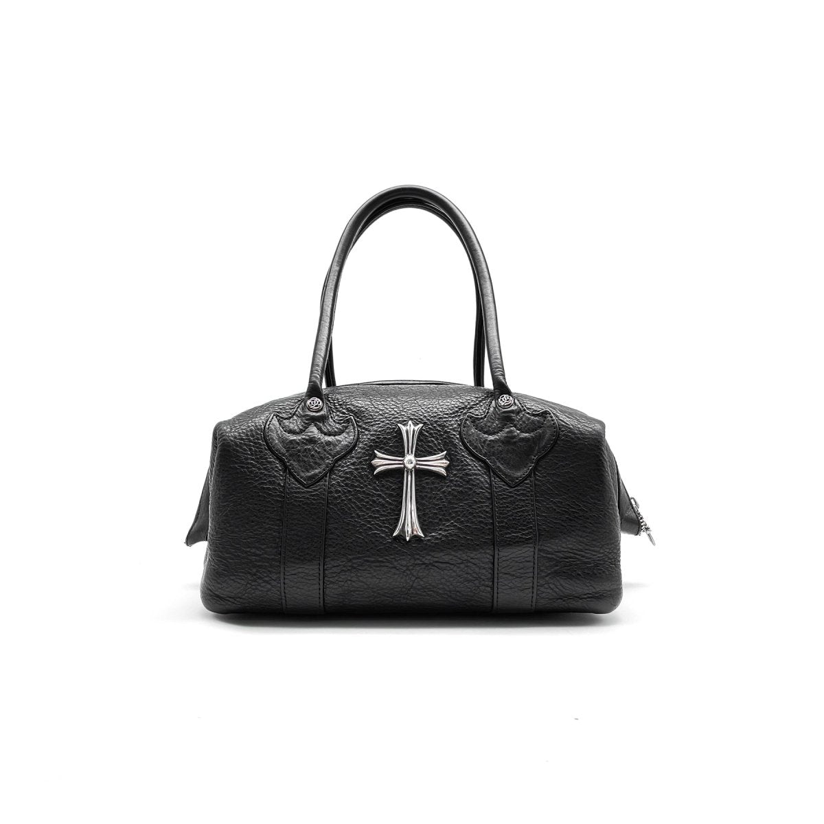 크롬하츠 Chrome Hearts Monica Leather Large Cross Dagger Zip Handbag - 위시버킷