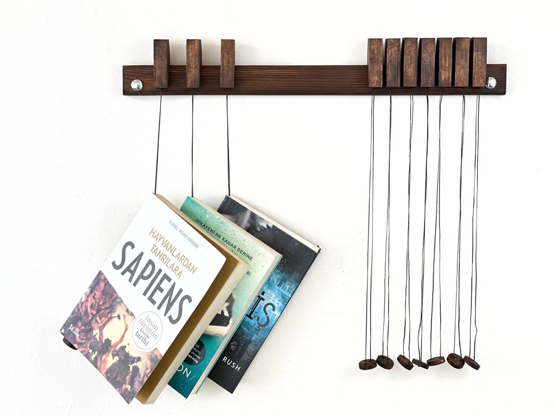 우든센터샵 Book Hanger / Bookmark / Book Ends / Bookshelf Decor Modern ...