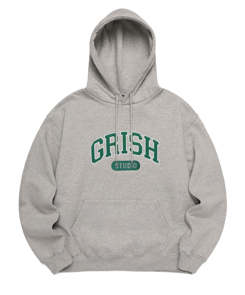 그리쉬 GRISH SIGNATURE LOGO HOODIE GRAY - 위시버킷
