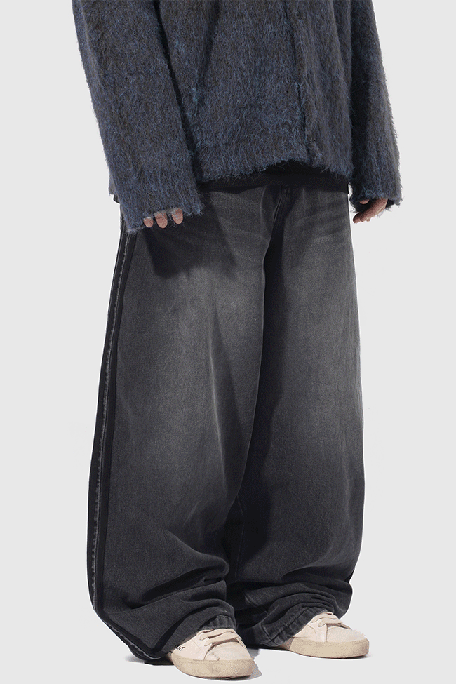 도즈 DOZ Track Line Balloon Denim [2color] - 위시버킷