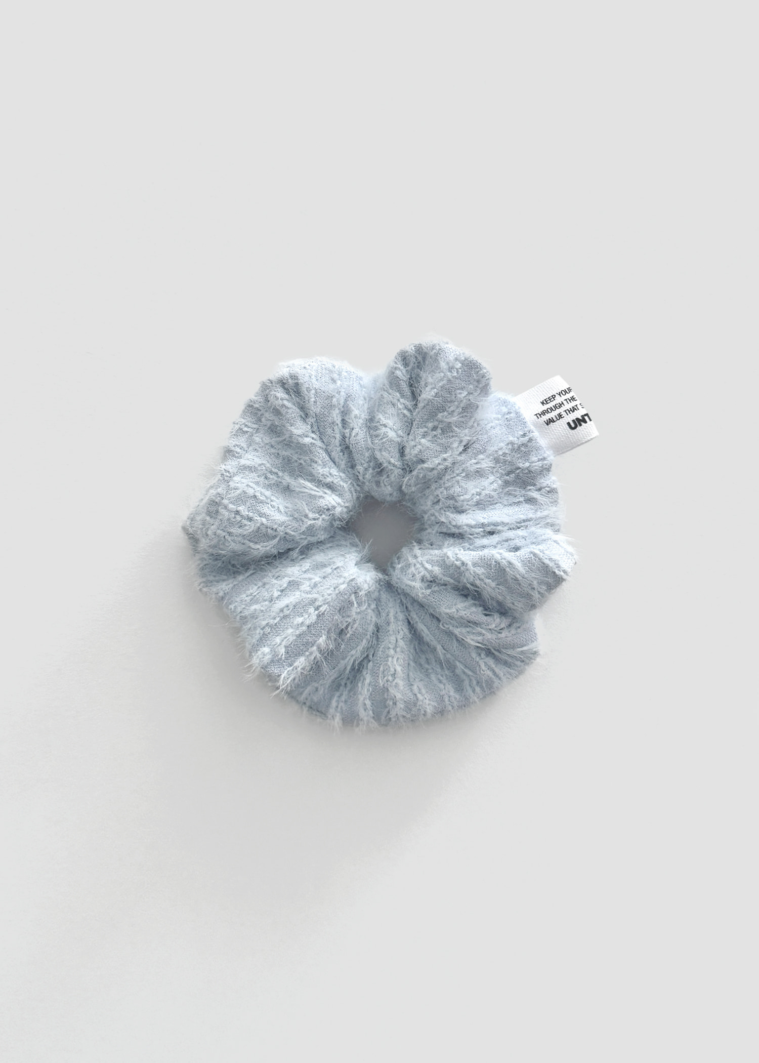 언톨드 Fluffy Scrunchie _ Sky Blue - 위시버킷