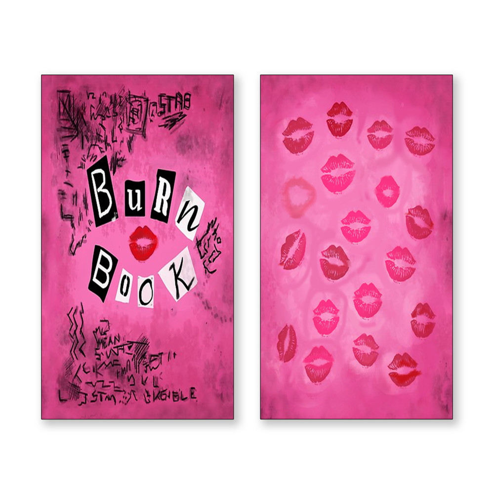 1일1성장 번북 키치 육공다이어리 속지 세트 A6 Mean Girls 2004 Burn Book Diary 위시버킷