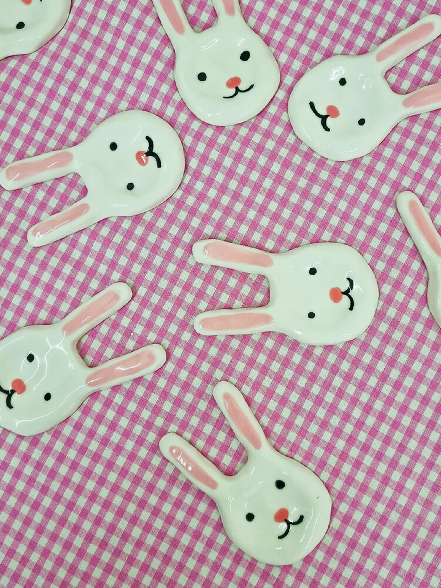 반느 [들꽃세라믹] 토끼 수저 받침 (RABBIT SPOON REST) - 위시버킷