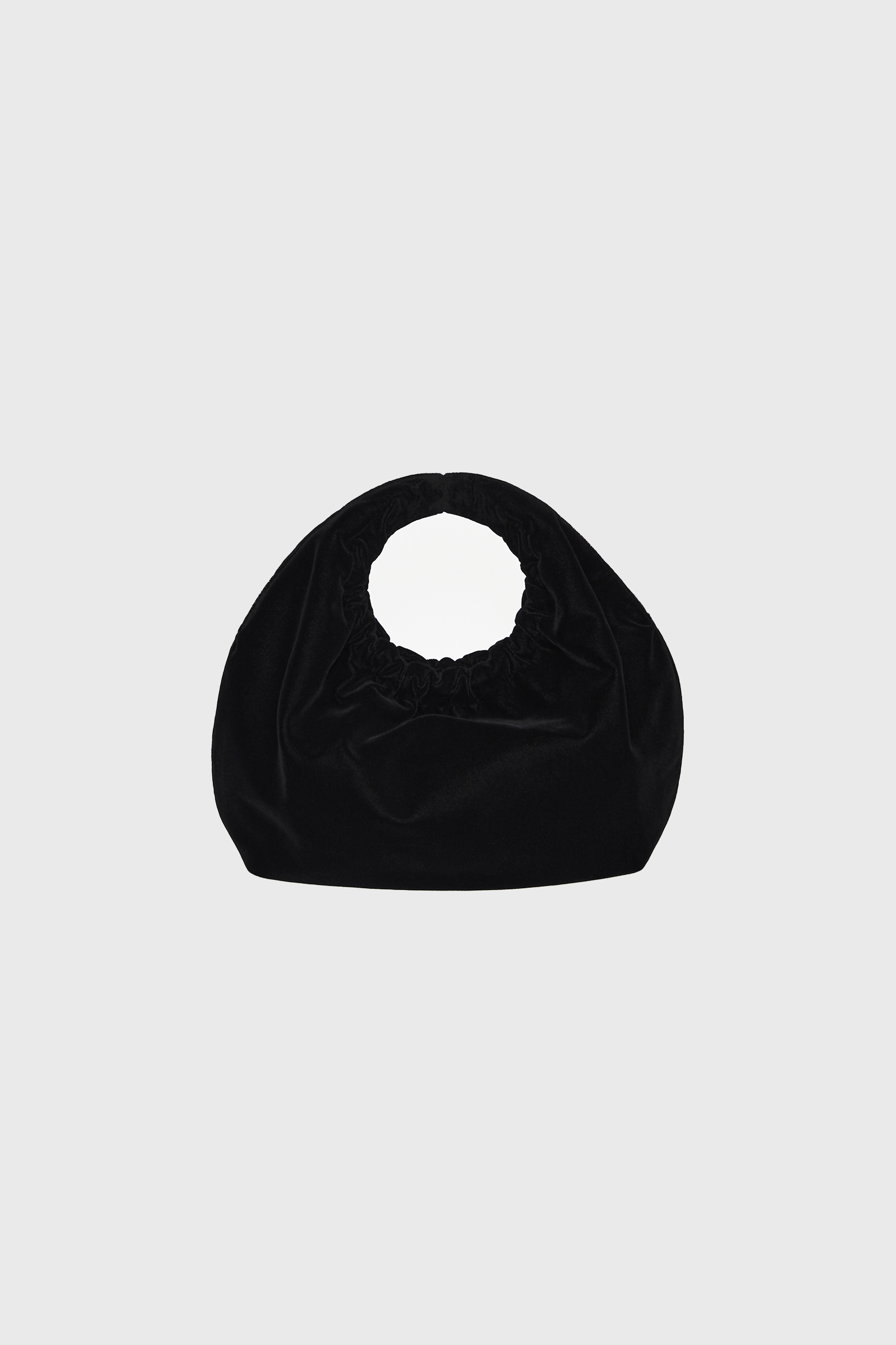 버뮬라 VELVET ROUND TOTE BAG (BLACK) - 위시버킷