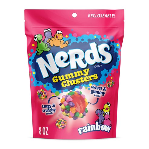 너드 [미국직배송]너드 구미 클러스터 젤리 226g Nerds Gummy Clusters Candy 8oz, 226g, 1개 - 사탕 | 쿠팡 - 위시버킷