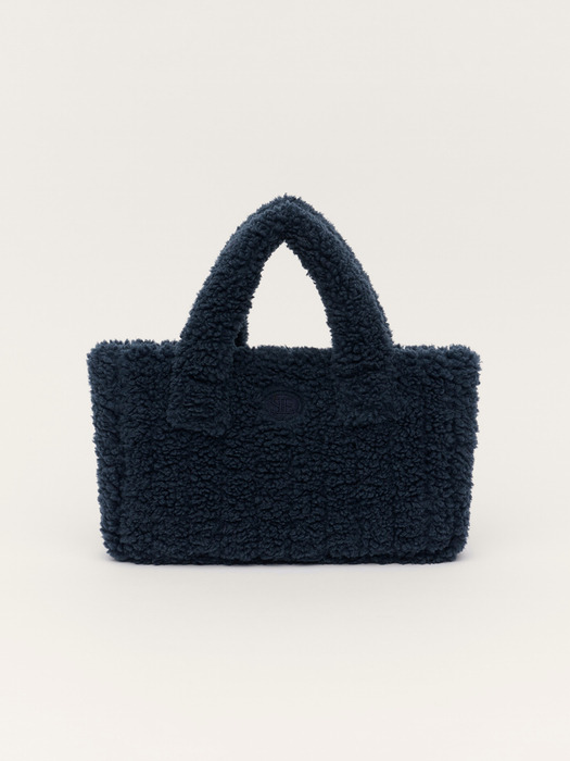 시엔느 Shearing Bear Padding Bag (Navy) - 위시버킷