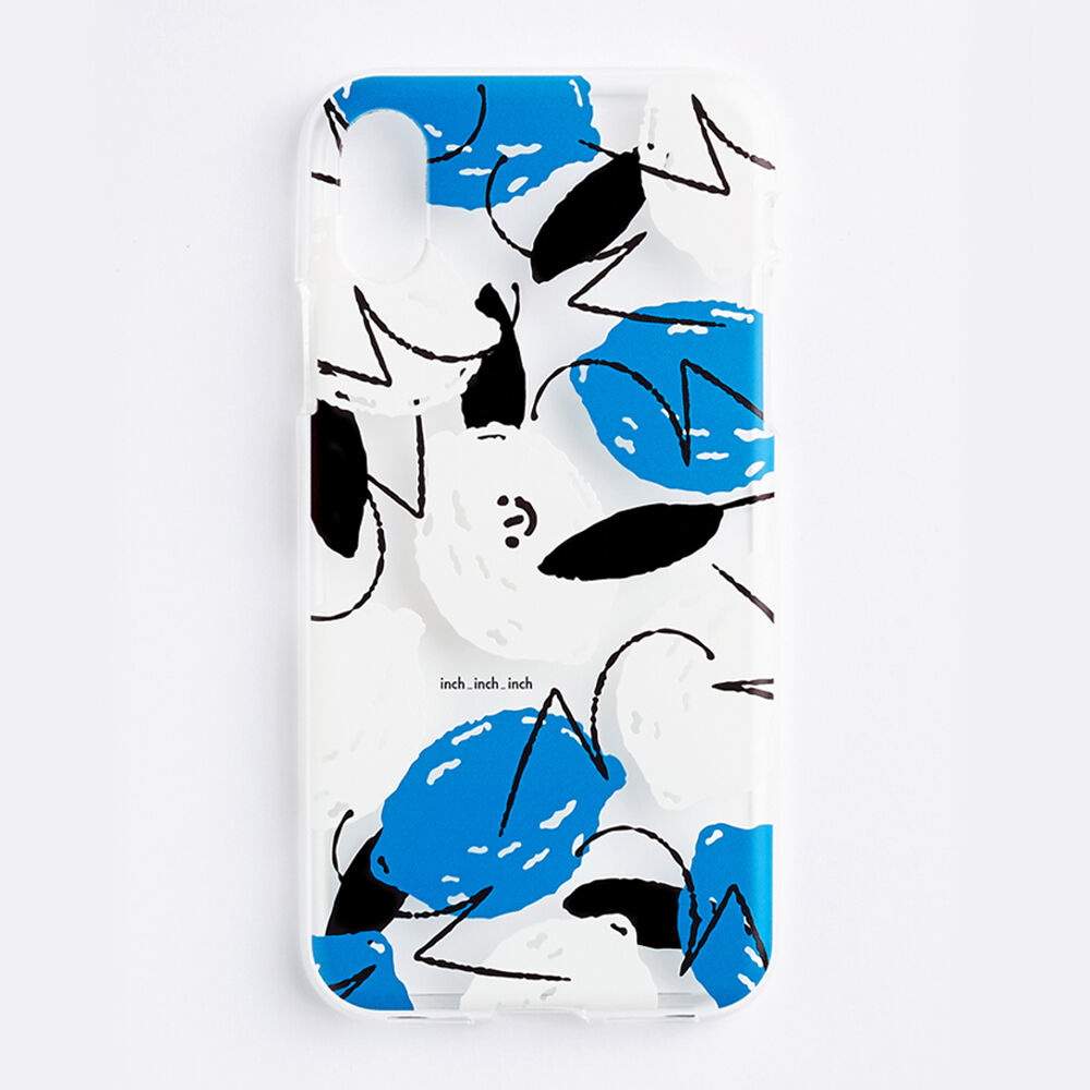 인치인치인치 Lemon Clear Phone Case (Blue) - 위시버킷