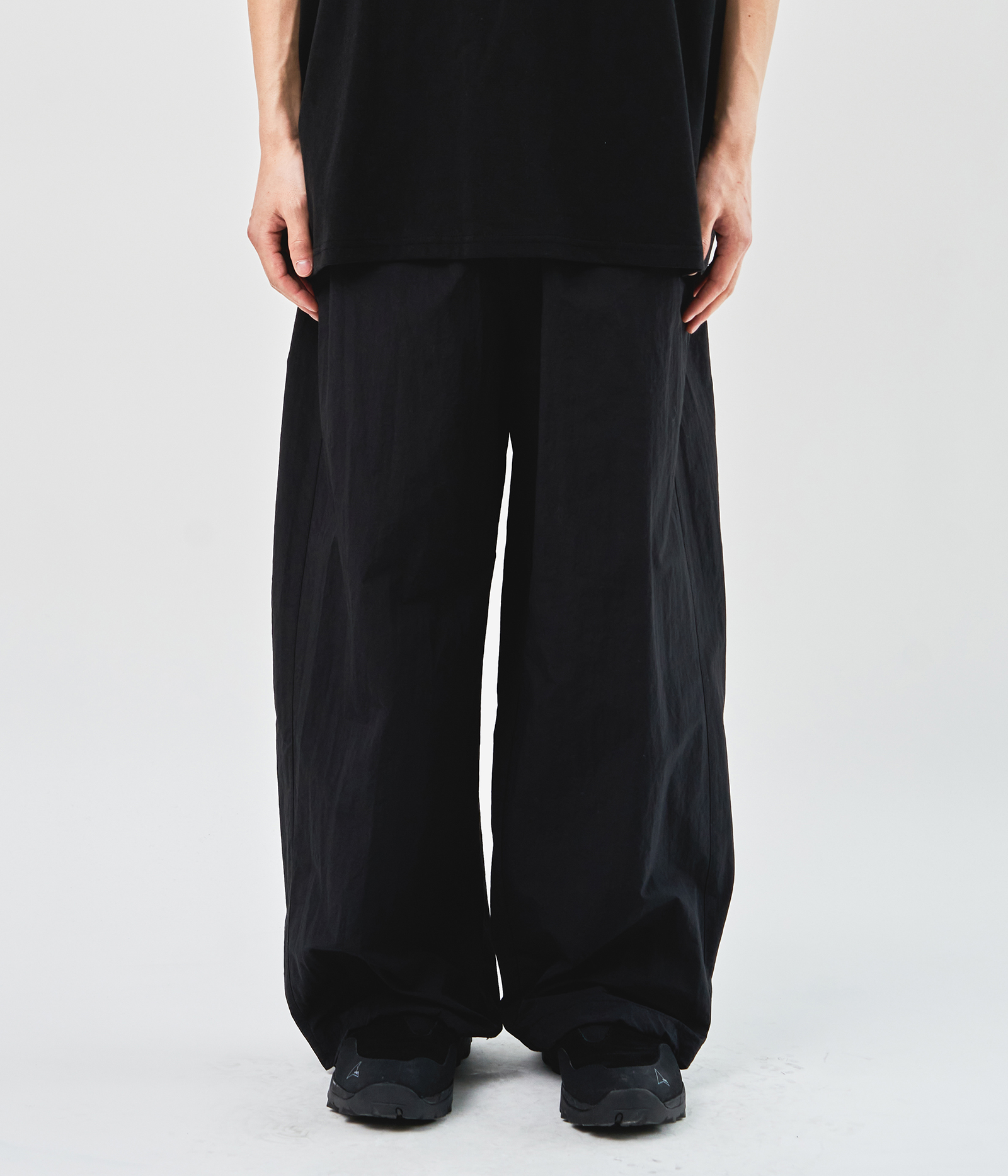 하이파이펑크 (MADE) Ape Wide Pants_Black - 위시버킷