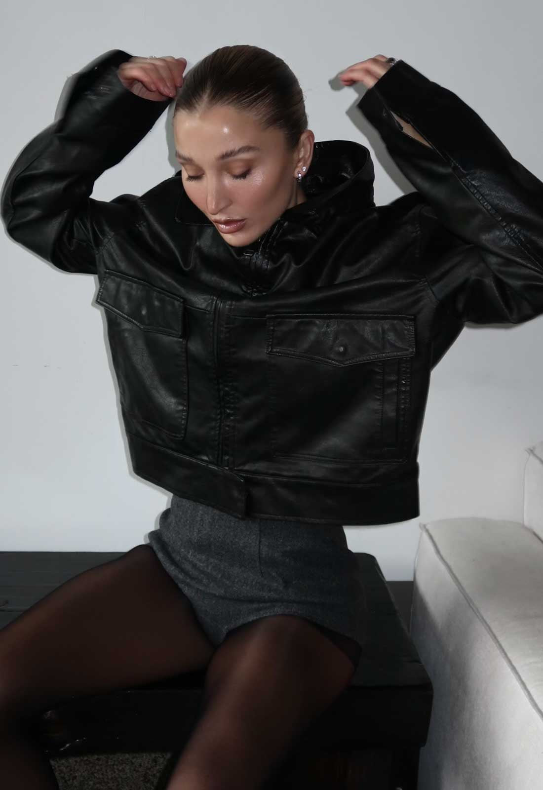 라이온니스 EIGHTIES BOMBER - WASHED ONYX - XXS / WASHED ONYX - 위시버킷