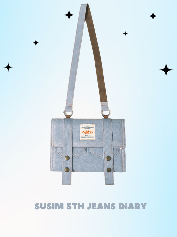 로일리리 수심 Roilli Jeans Diary 5th 데님 다이어리 y2k 커버 A6 B6바인더 - 위시버킷