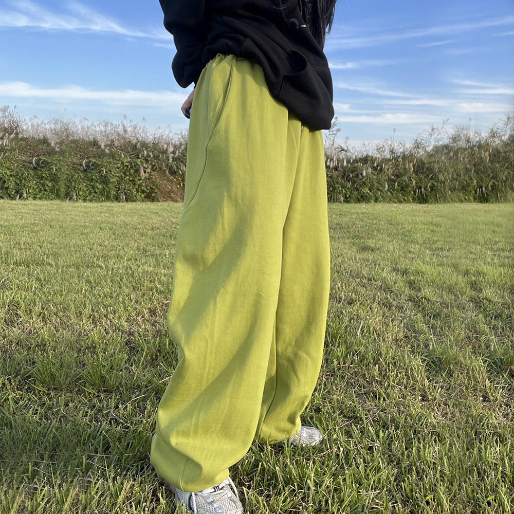 워즈웨잇앤씨 curved back dart string pants 커브드 다트 스웻 팬츠 (4color,M,L) - 위시버킷
