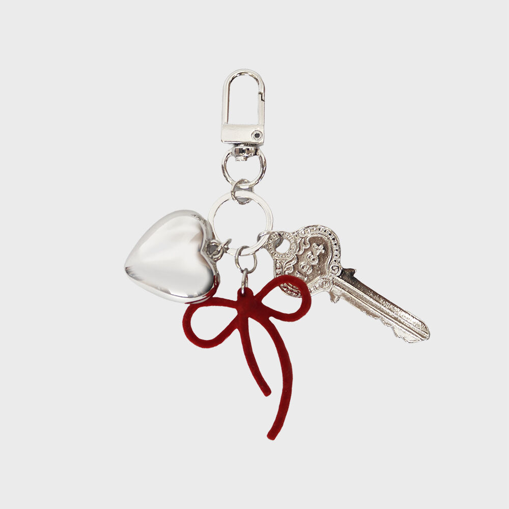 핑크파인애플 RIBBON UNLOCKED KEYRING_RED - 위시버킷
