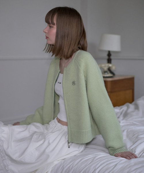 로제프란츠 Two-way Wool Knit Cardigan [Mint] - 위시버킷