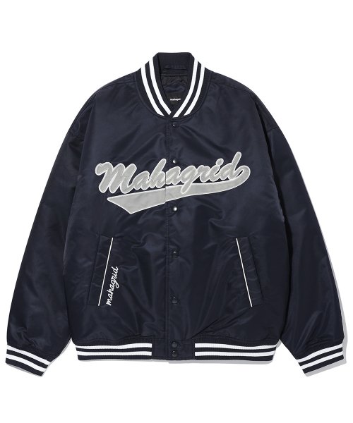 마하그리드 BASEBALL STADIUM JACKET NAVY(MG2CWMB904A) - 위시버킷