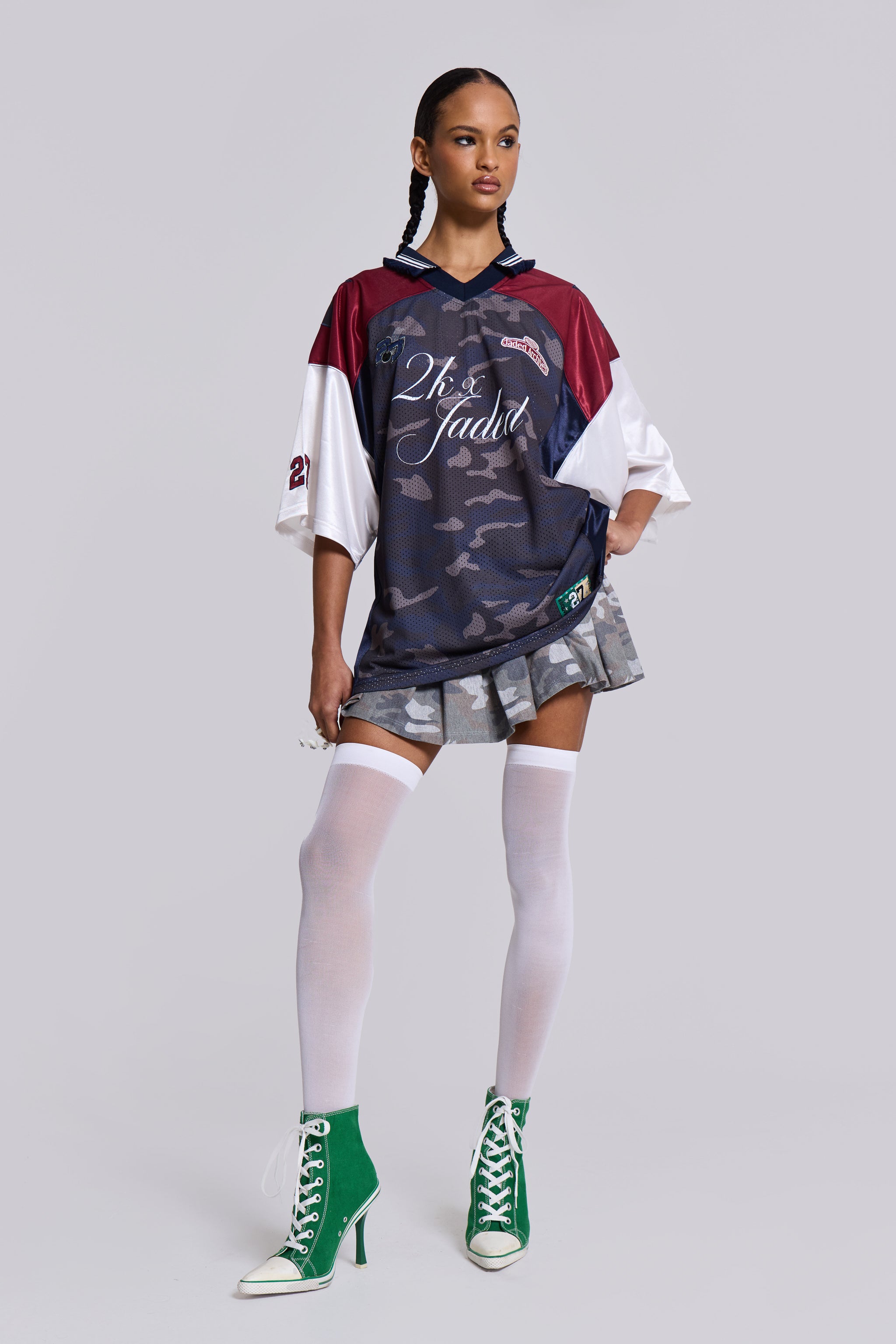 제이디드런던 Touchdown Collar Football Shirt - M/L / Muti - 위시버킷