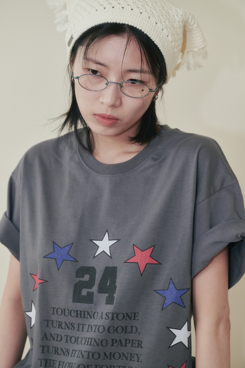 플리즈프로젝트 플리즈프로젝트(PLZPROJECT) 24 GOOD LUCK T-SHIRT , CHARCOAL - 사이즈 & 후기 | 무신사 - 위시버킷