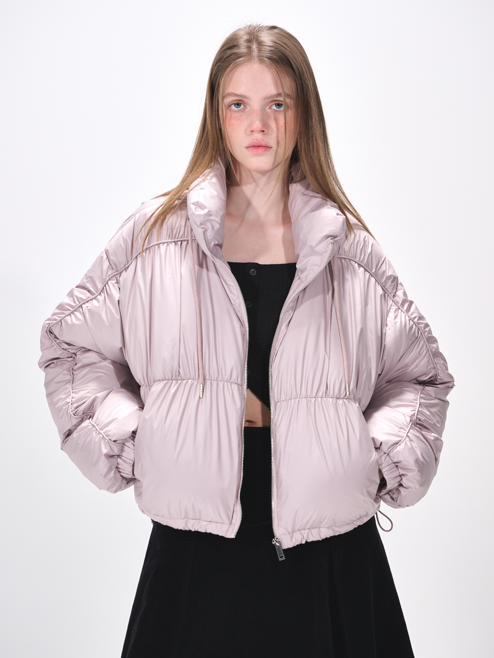 에트몽 Piping Shirring Duck Down Padding, Lavender Pink - 위시버킷