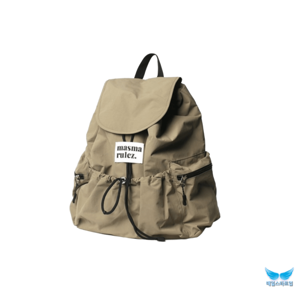 마스마룰즈 마스마룰즈 백팩 String flap backpack _ Cocoa - 위시버킷