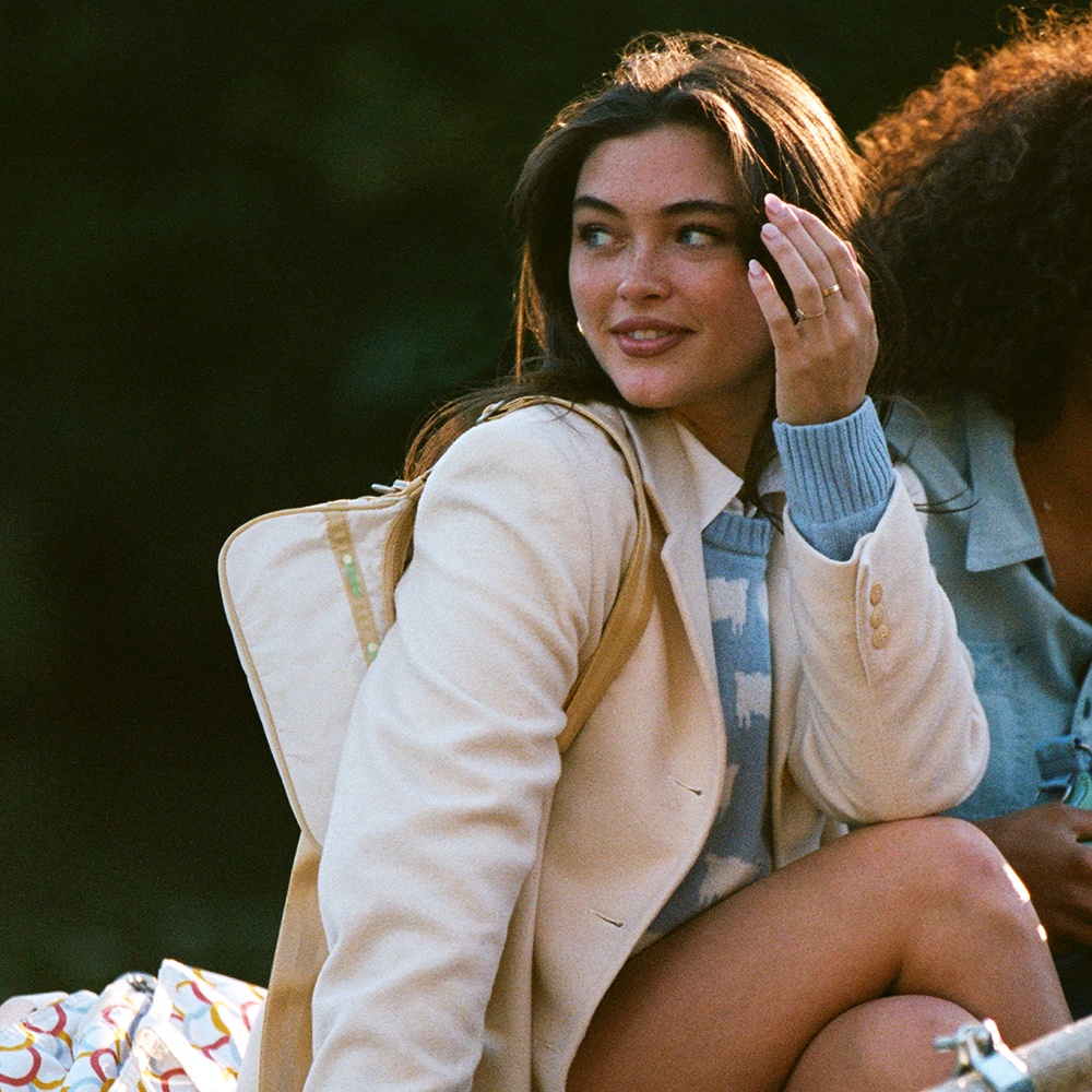 레스포색 AEC 블랑 드 사블 숄더백 [3896.E591] - 위시버킷