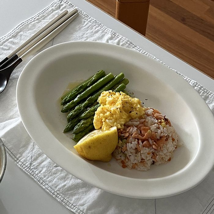 폴라앳홈 [ivory magic LIM/아이보리매직림]오발 딥 플레이트(oval deep plate) - 위시버킷