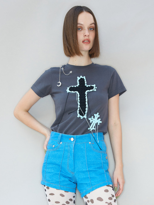 기준 Soft Punk T-Shirt Charcoal - 위시버킷