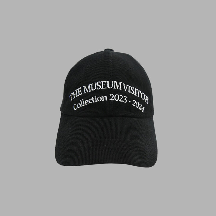 더뮤지엄비지터 THE MUSEUM VISITOR COLLECTION CORDUROY BALL CAP (BLACK) - 위시버킷