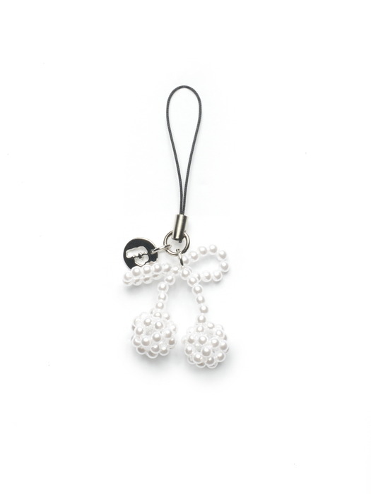 포노포노 MINI CHERRY PEARL KEY RING 체리진주 키링 - 위시버킷