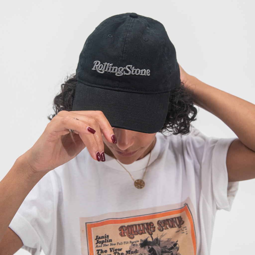 롤링스톤샵 Rolling Stone Modern Logo Dad Hat - Black - 위시버킷