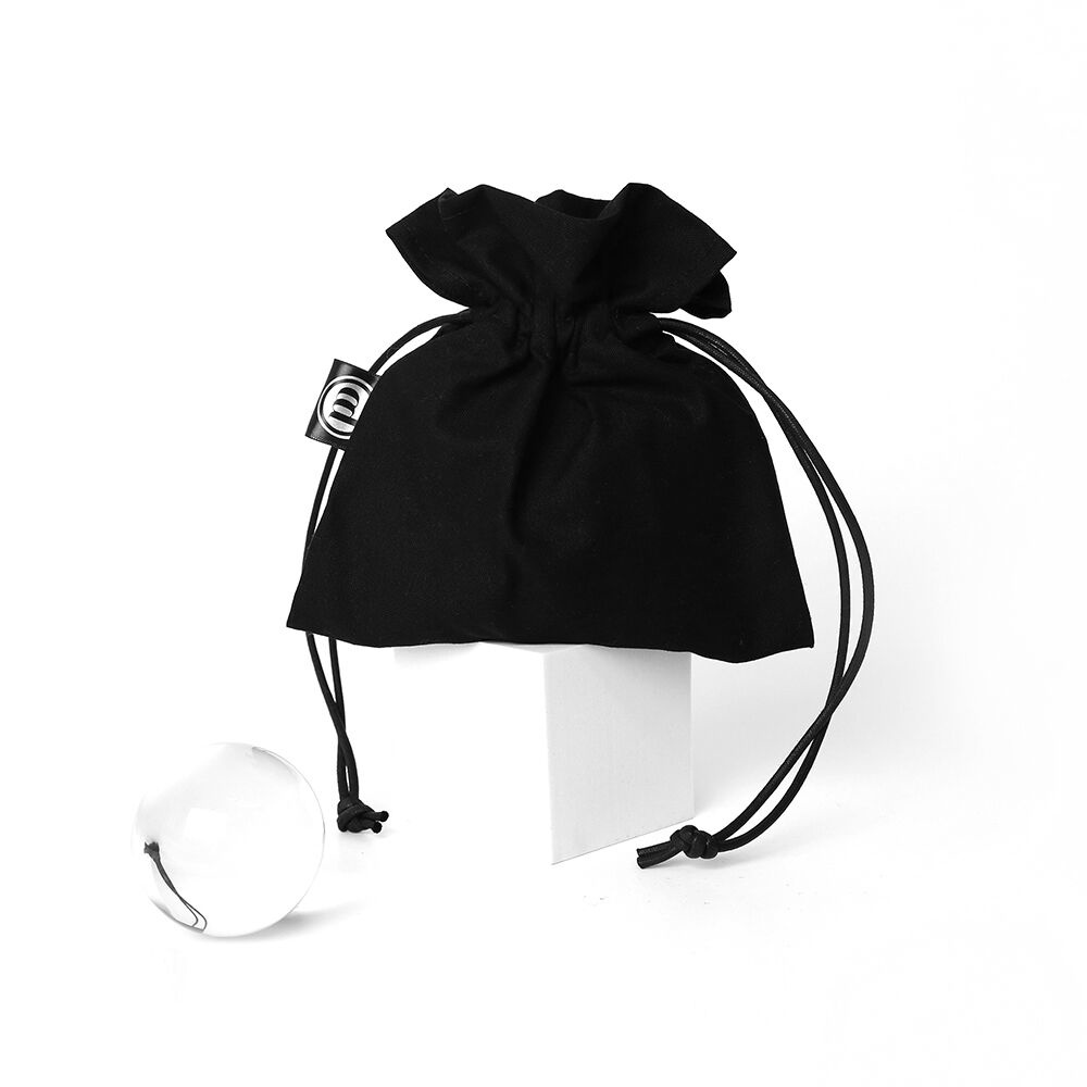 크리아도르 black cotton string pouch - 위시버킷