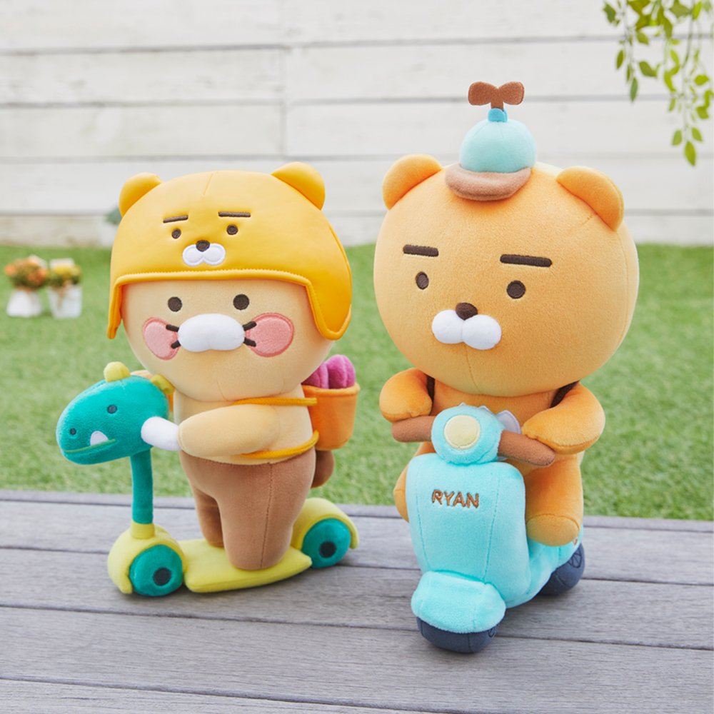 카카오프렌즈 "달려라 라춘!" 고고싱 인형_라이언/춘식이 - 위시버킷