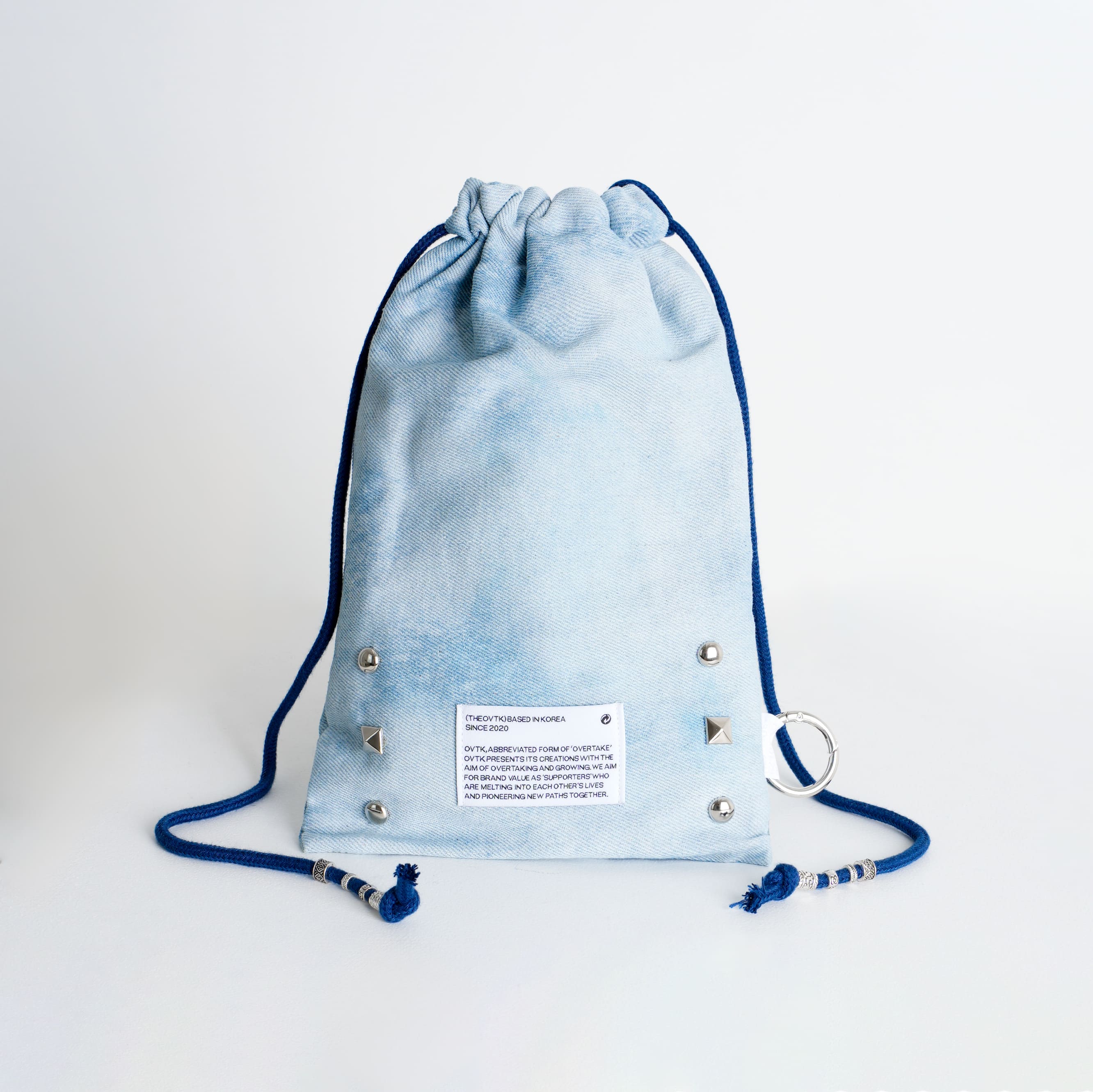 옵티크 'Autopsy’ Denim String Pouch - 위시버킷