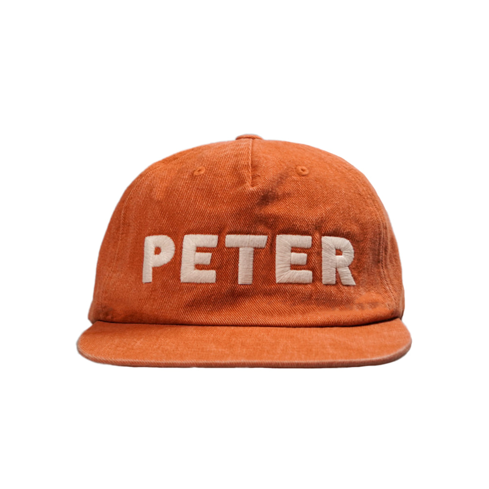 마이네임이즈피터 PETER CAP - ORANGE & WHITE - 위시버킷