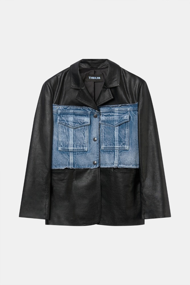 더일마 CODE DENIM PATCHED ECO JACKET - 위시버킷