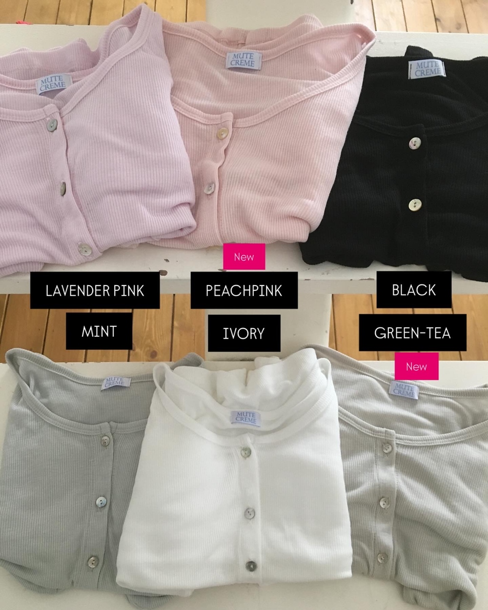 뮤트크레메 뮤트크레메 주문폭주💖 [ MADE] 2025 Pudding summer cardigan / 자개단추 여름 가디건 - 위시버킷