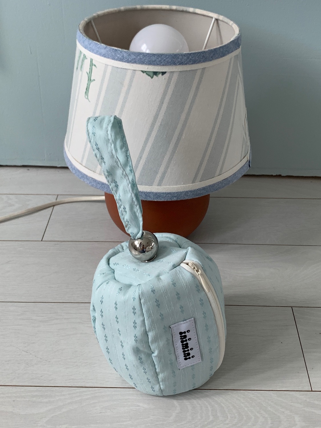 이니미니 inimini 'O\' pouch mint stripe - 위시버킷