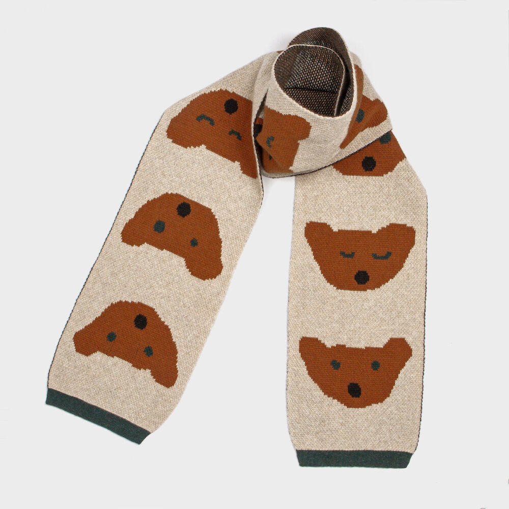 삭스어필 [단독] MOGU cashmere muffler midnight bear - 위시버킷
