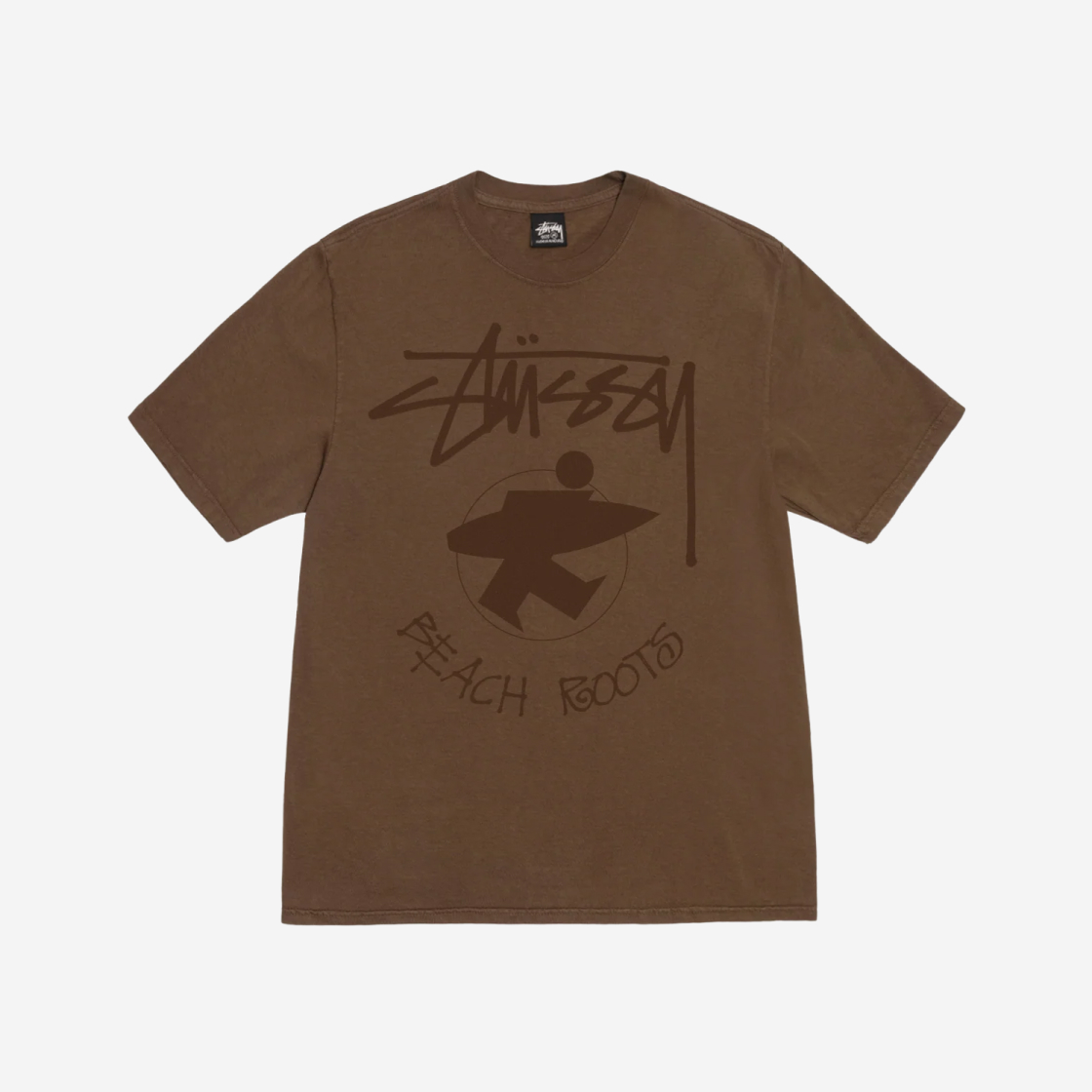 스투시 Stussy Beach Roots Pigment Dyed T-Shirt Brown - 위시버킷