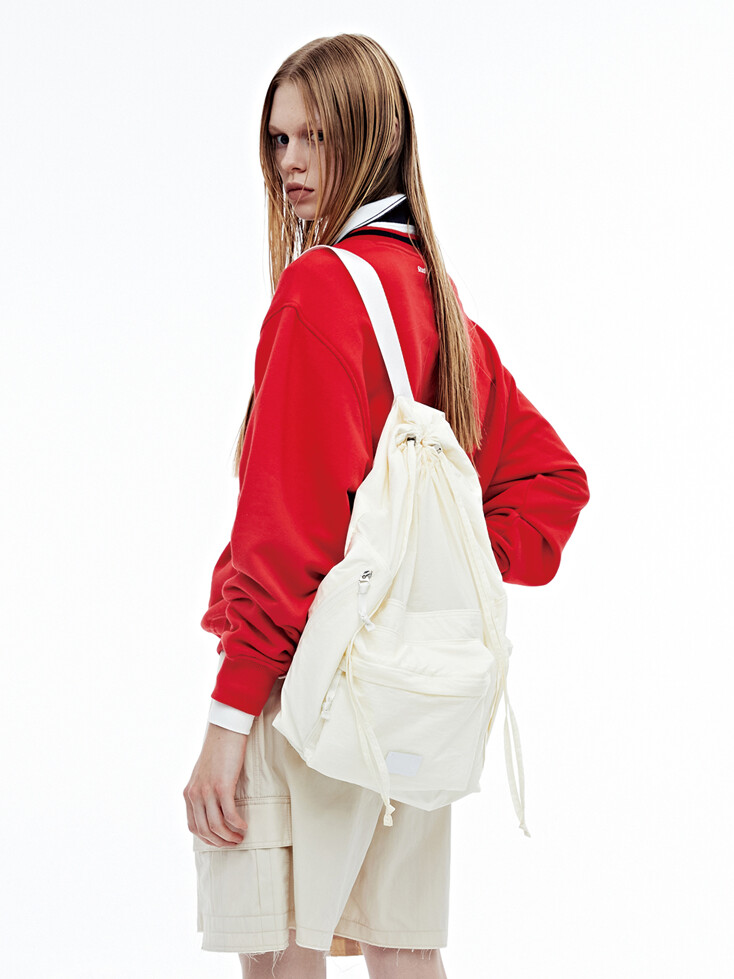 페넥 DRAWSTRING BACKPACK - WHITE - 위시버킷